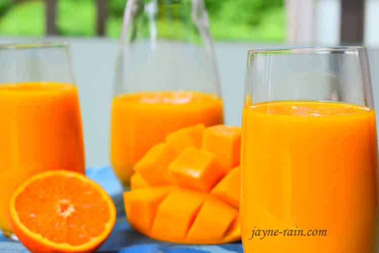 Mango Juice Recipe (All-natural) - Jayne Rain