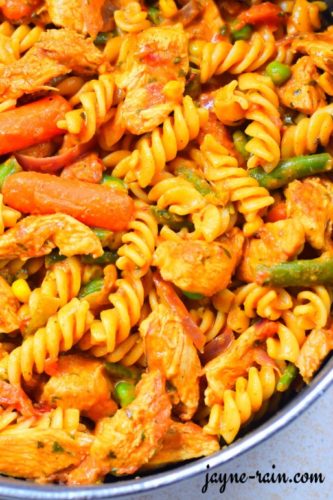 Chicken Curry Pasta Recipe - Jayne Rain